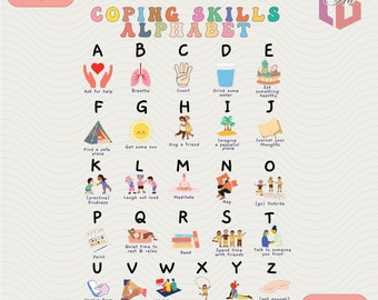 Coping Skills Alphabet Png, ABC Coping Skills, Grounding Exercises for ...