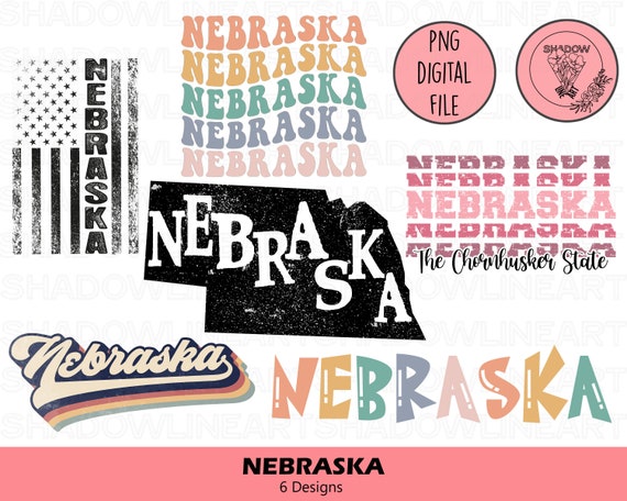 Nebraska Bundle Png Nebraska Retro Pngnebraska State | Etsy