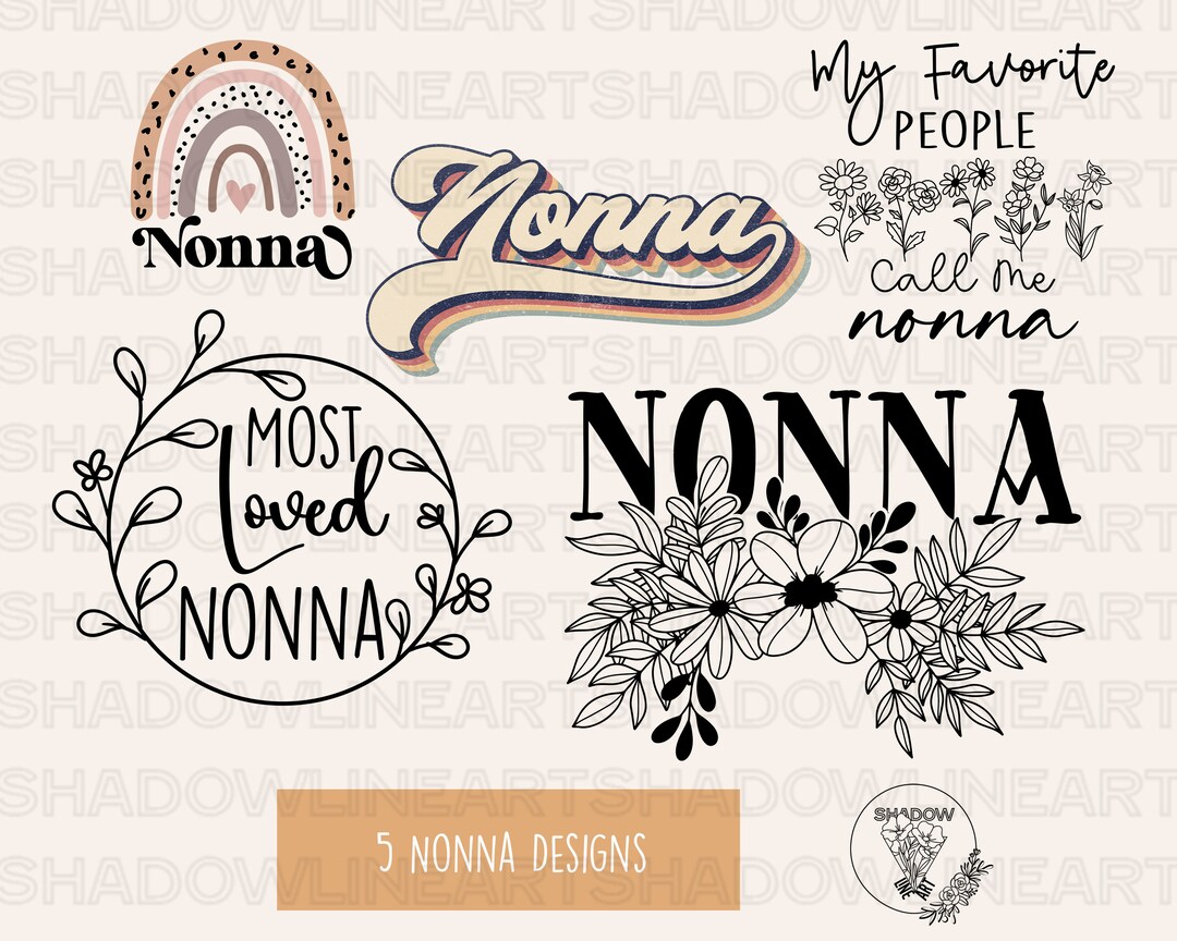 Nonna Svg Bundle • Nonna Svg Files for Cricut • Digital Download - Etsy