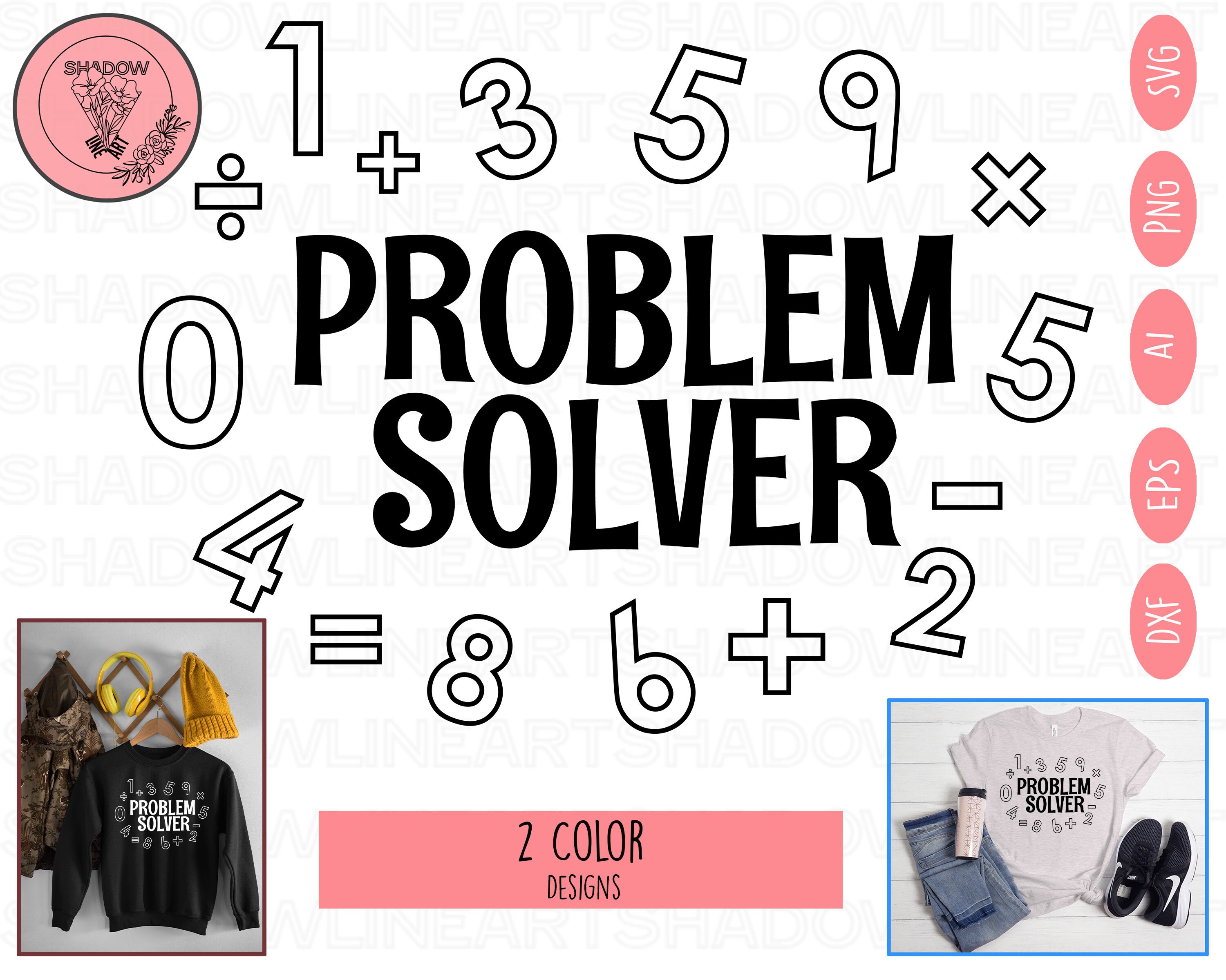 Problem Solver Svg Math Teacher SVG Files for Cricut - Etsy