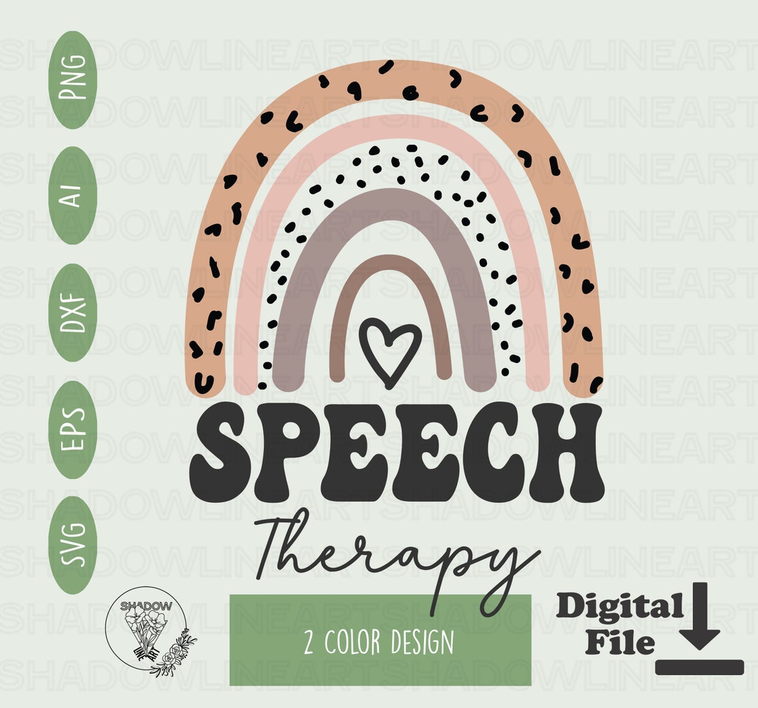 Speech Therapy Svg Files for Cricut Speech Language Png for Sublimation ...