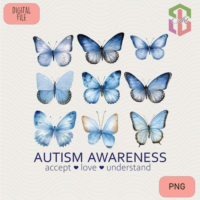 Autism Butterfly - Etsy