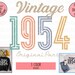 1954 Birthday 68th Birthday Born in 1954 B Day Gifts Aged - Etsy Canada