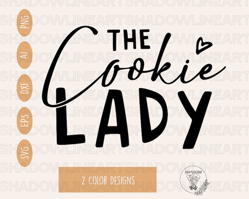 Cookie Lady Svg Baking SVG Files for Cricut Digital - Etsy