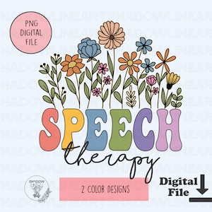 Speech Therapy PNG Speech Language Png for Sublimation Slp Instant ...