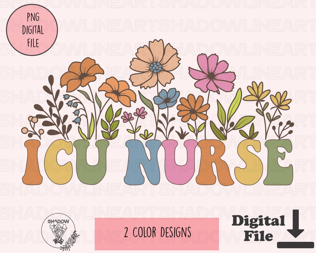 Icu Nurse Svg Intensive Care Svg Files for Cricut Nursing Digital ...