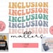 Inclusion Matters Svg Wavy Letters Svg Diversity Svg You - Etsy