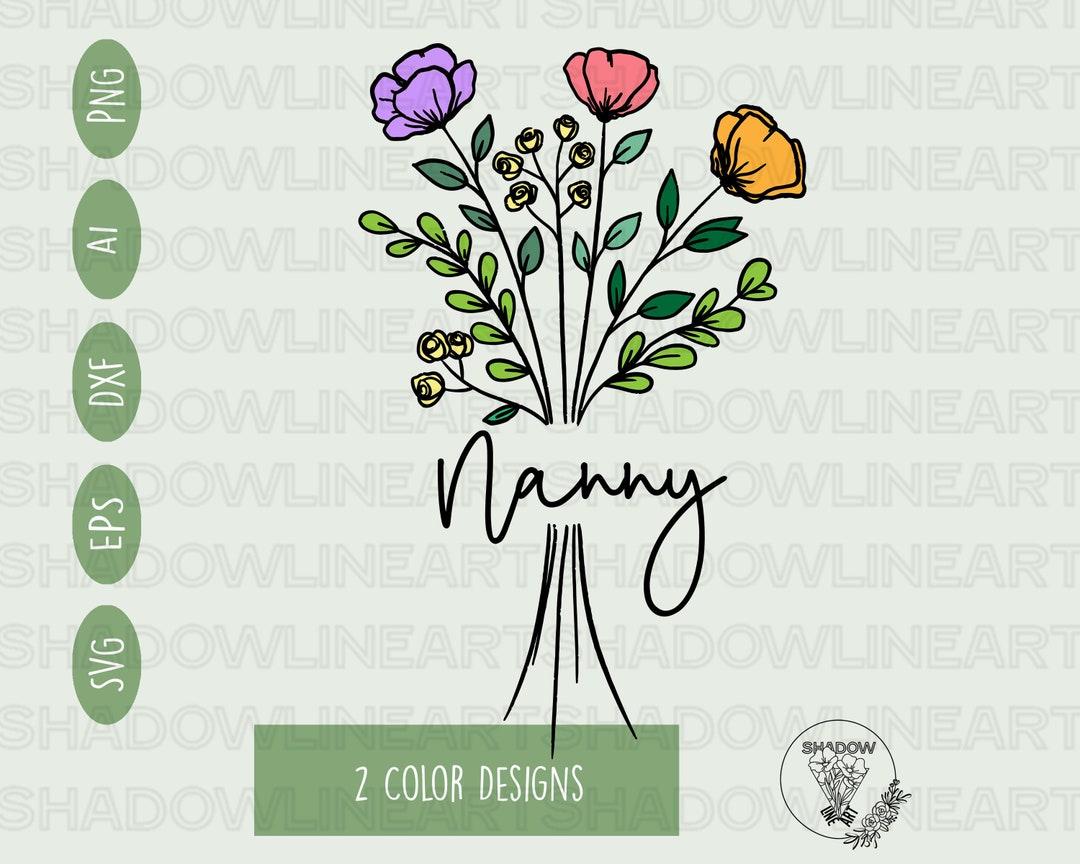 Nanny Shirt Svg • Nanny Svg Files for Cricut • Digital Download - Etsy