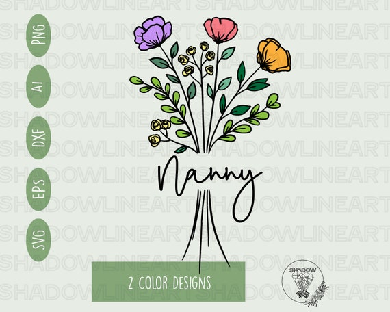 Nanny Shirt Svg Nanny Svg Files for Cricut Digital - Etsy Australia
