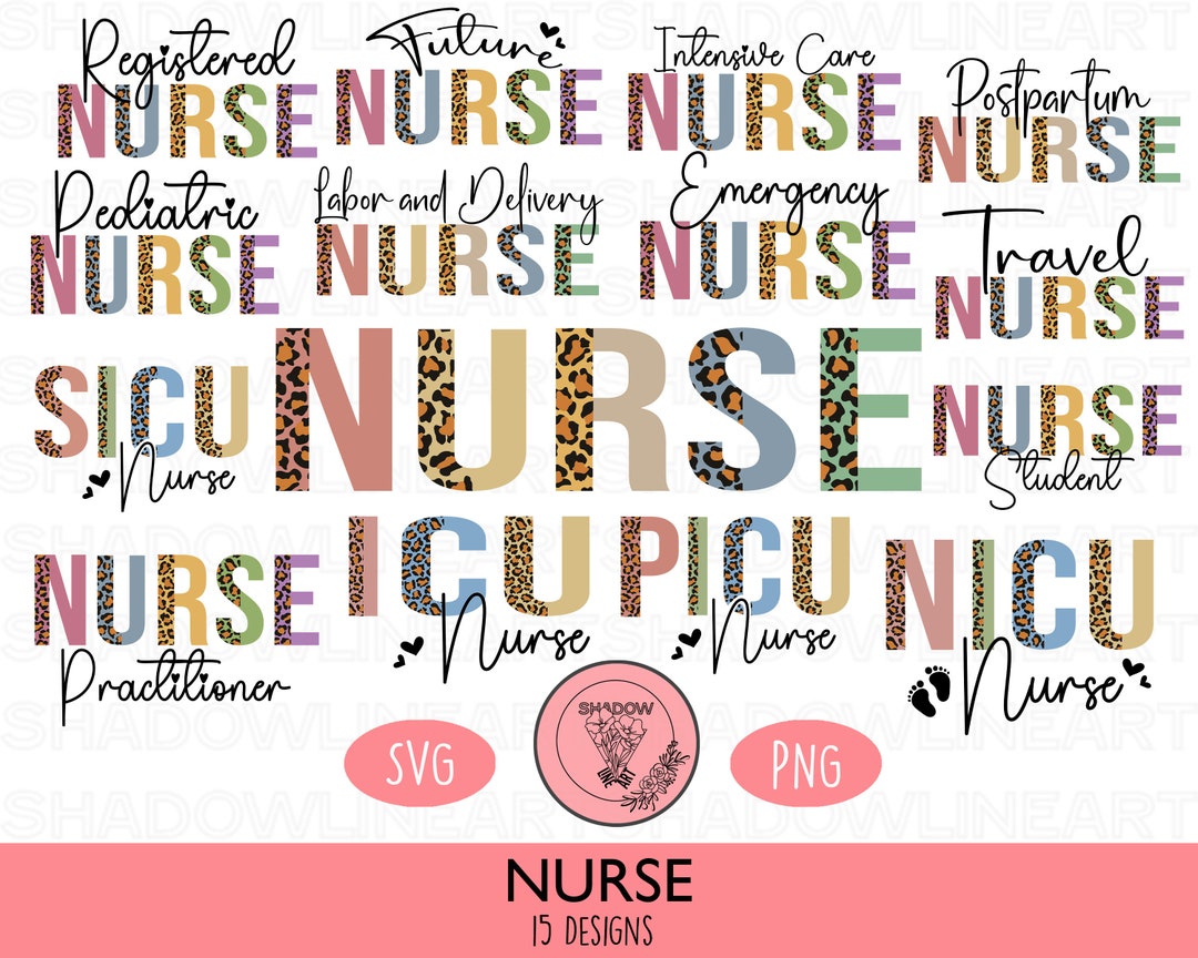 Nurse Bundle Svg, Nurse Bundle Png, Nursing Svg, Nurse Life Svg, Nurse ...