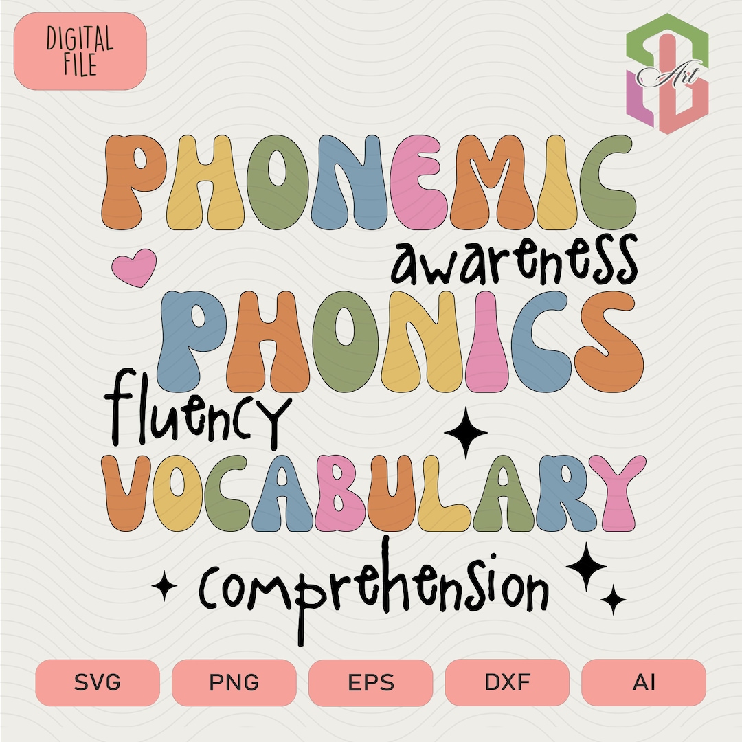Phonemic Awareness SVG: Literacy Teacher Files (digital Download) - Etsy