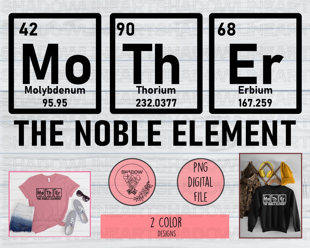 The Noble Element Png, Mother Periodic Table Png, Christmas Periodic ...