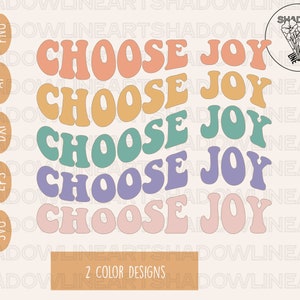 Choose Joy Svg Inspirational SVG Files for Cricut Digital - Etsy