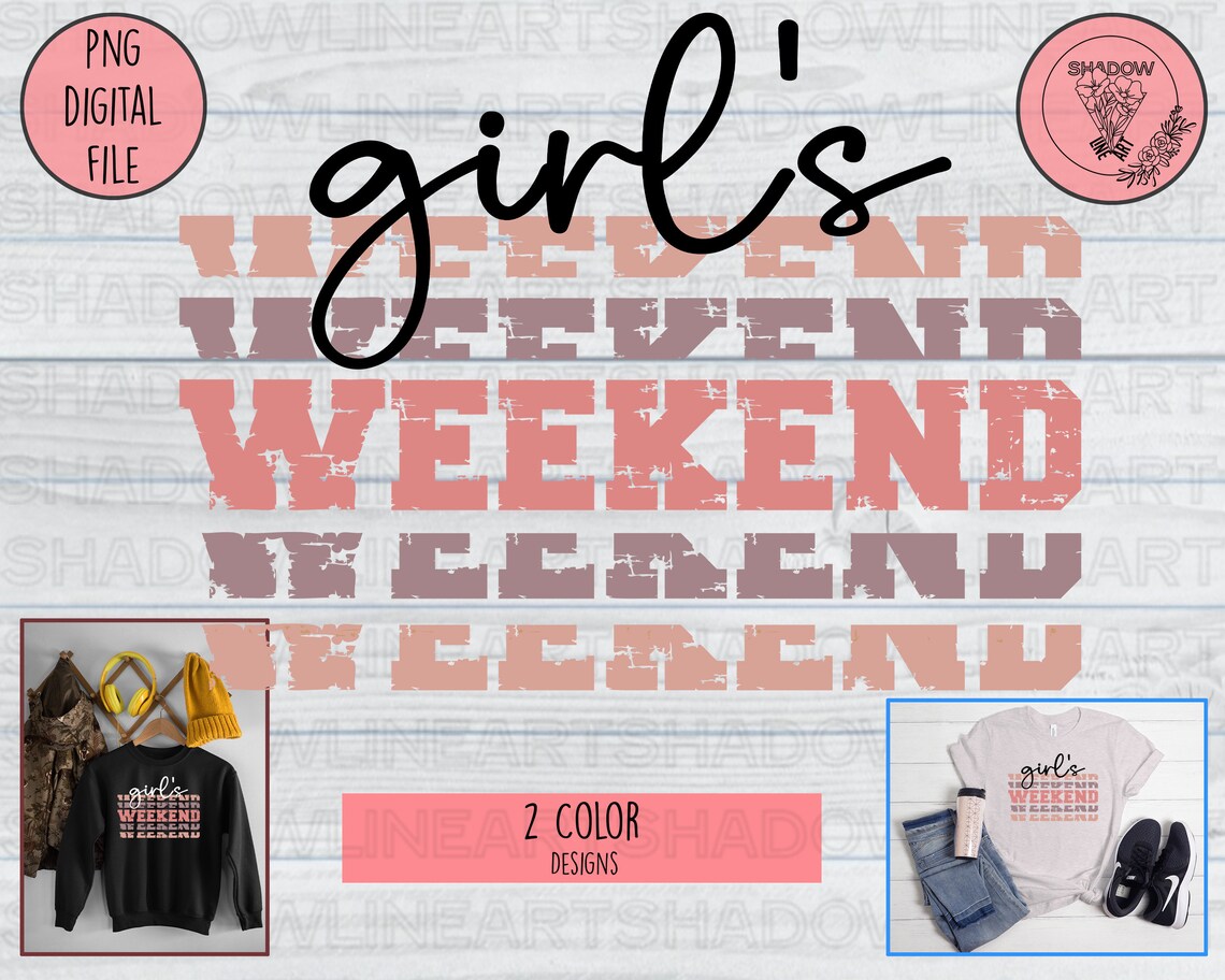 Girls Weekend Png Girls Vacation Png Girl's Party Png | Etsy
