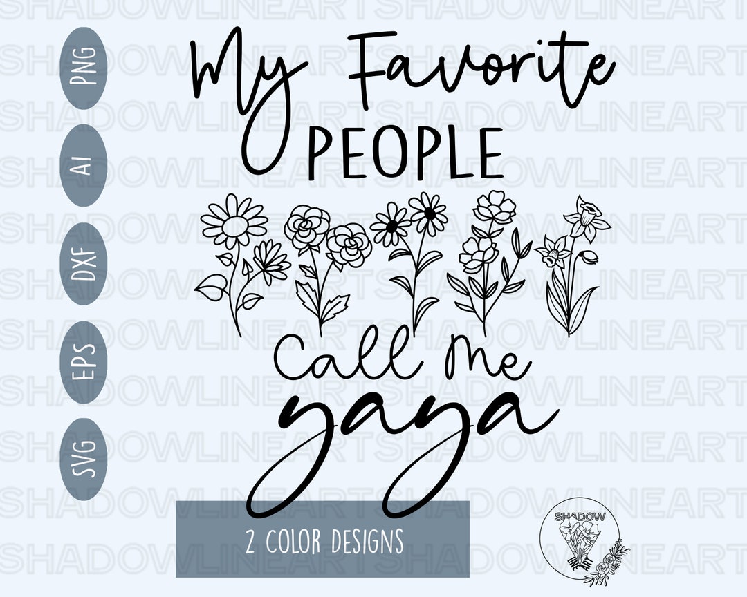 Yaya Svg • Yaya Shirt Svg Files for Cricut • Digital Download - Etsy