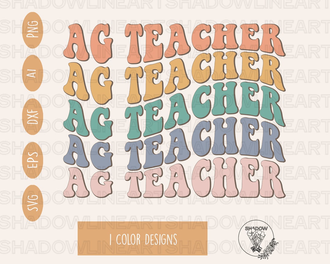 Ag Teacher Svg Teacher Svg Files for Cricut Digital Download - Etsy