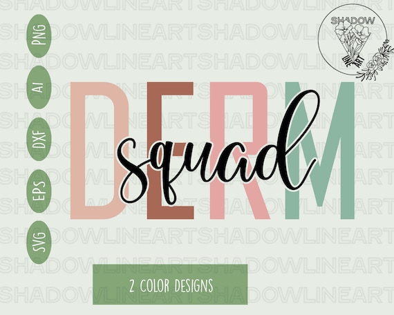Derm Squad Svg Dermatology SVG Files for Cricut Digital - Etsy
