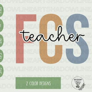 Fcs Teacher Svg • Teacher Png • Family and Consumer • SVG Files for ...