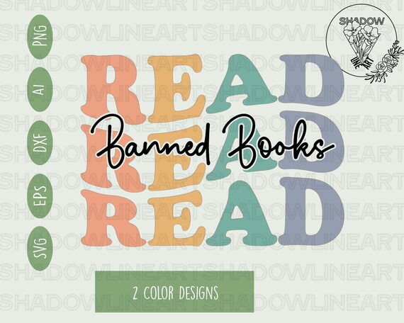 Read Banned Books Svg Equality SVG Files for Cricut - Etsy