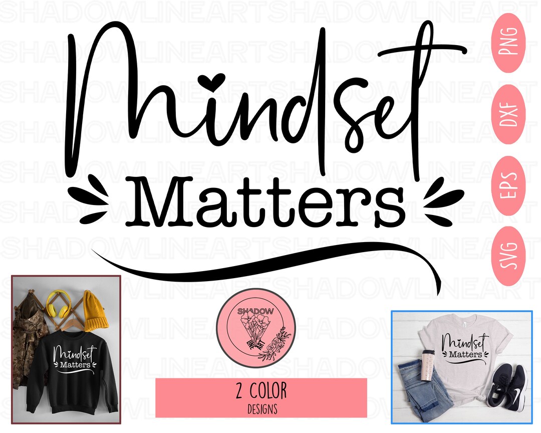Mindset Matters SVG • Motivational SVG Files for Cricut • Digital ...