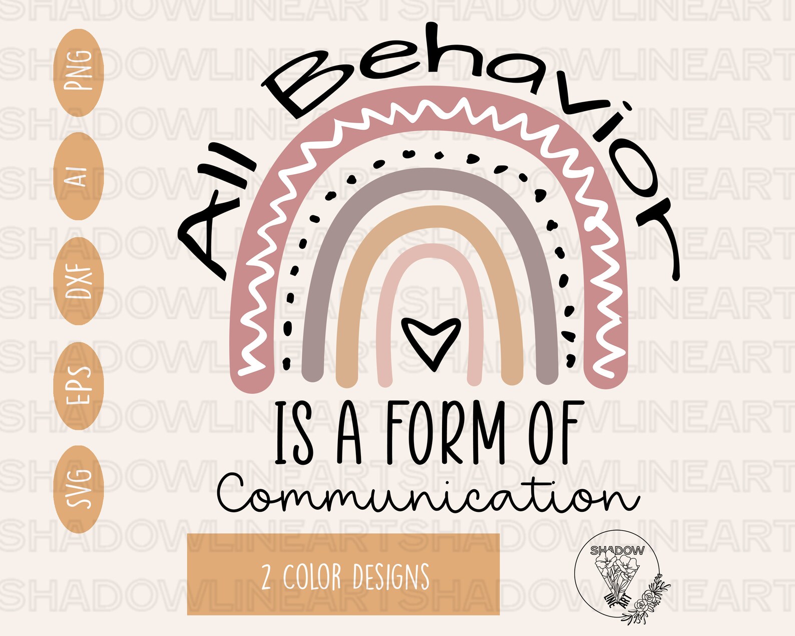 All Behavior is A Form of Communication Autism SVG Files for - Etsy