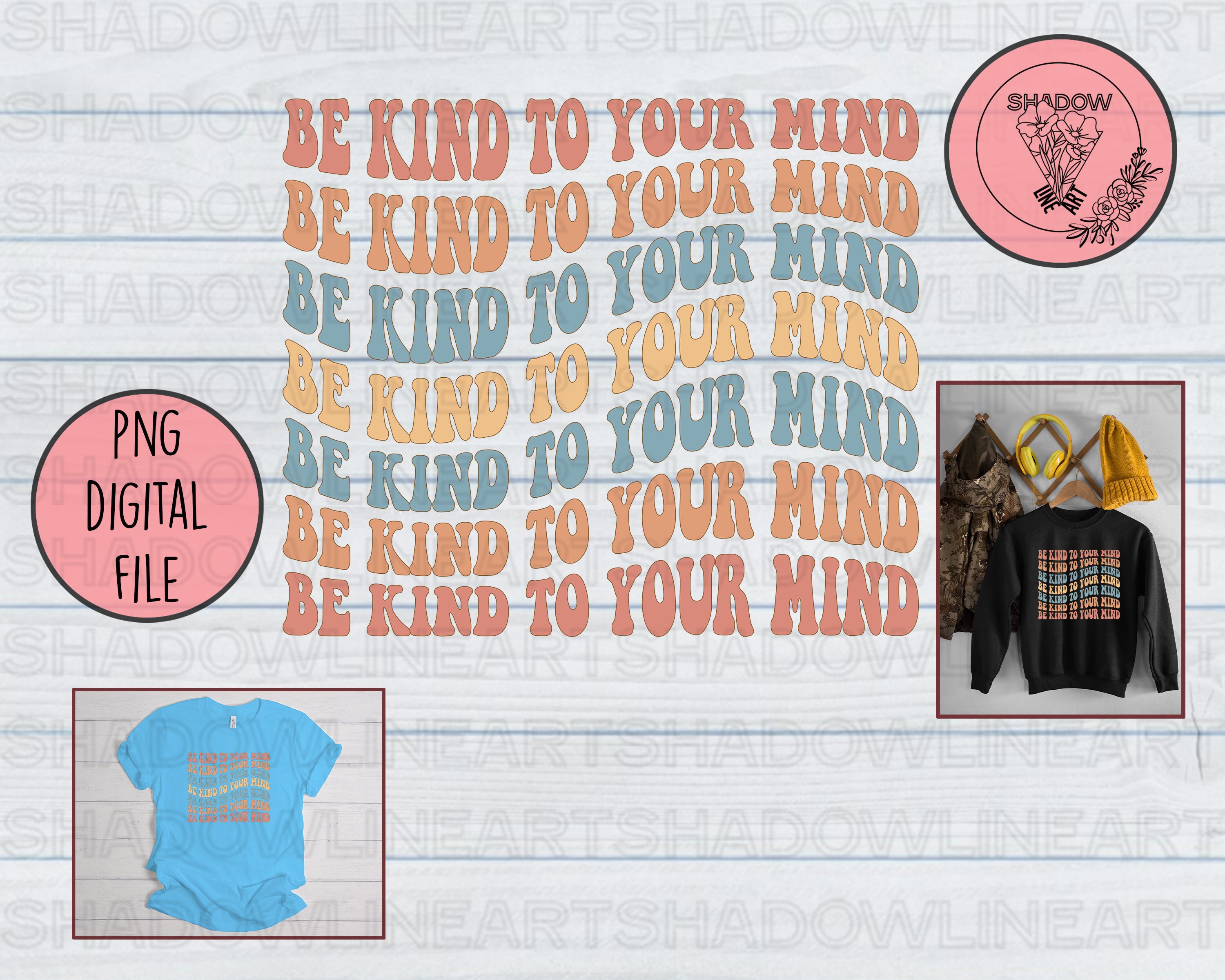 Be Kind to Your Mind PNG Digital Download Mental Health - Etsy