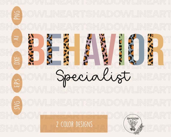 Cheetah Behavior Specialist Svg Behavior Therapist SVG Files - Etsy