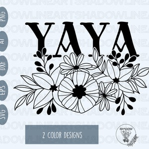 Yaya Svg • Yaya Shirt Svg Files for Cricut • Digital Download - Etsy