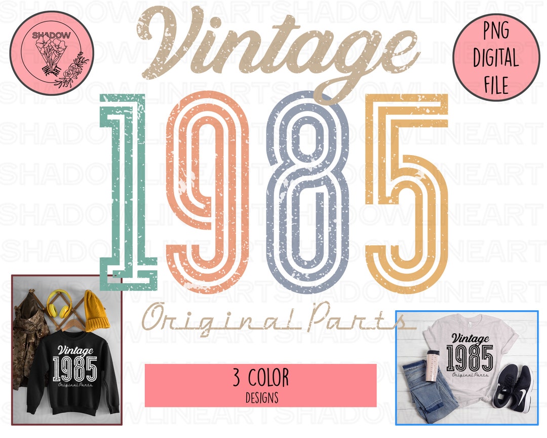 1985 Png, 38th Birthday Png, 1985 Birthday, B Day Gifts, Aged to Perfection Png, Retro Vintage ...