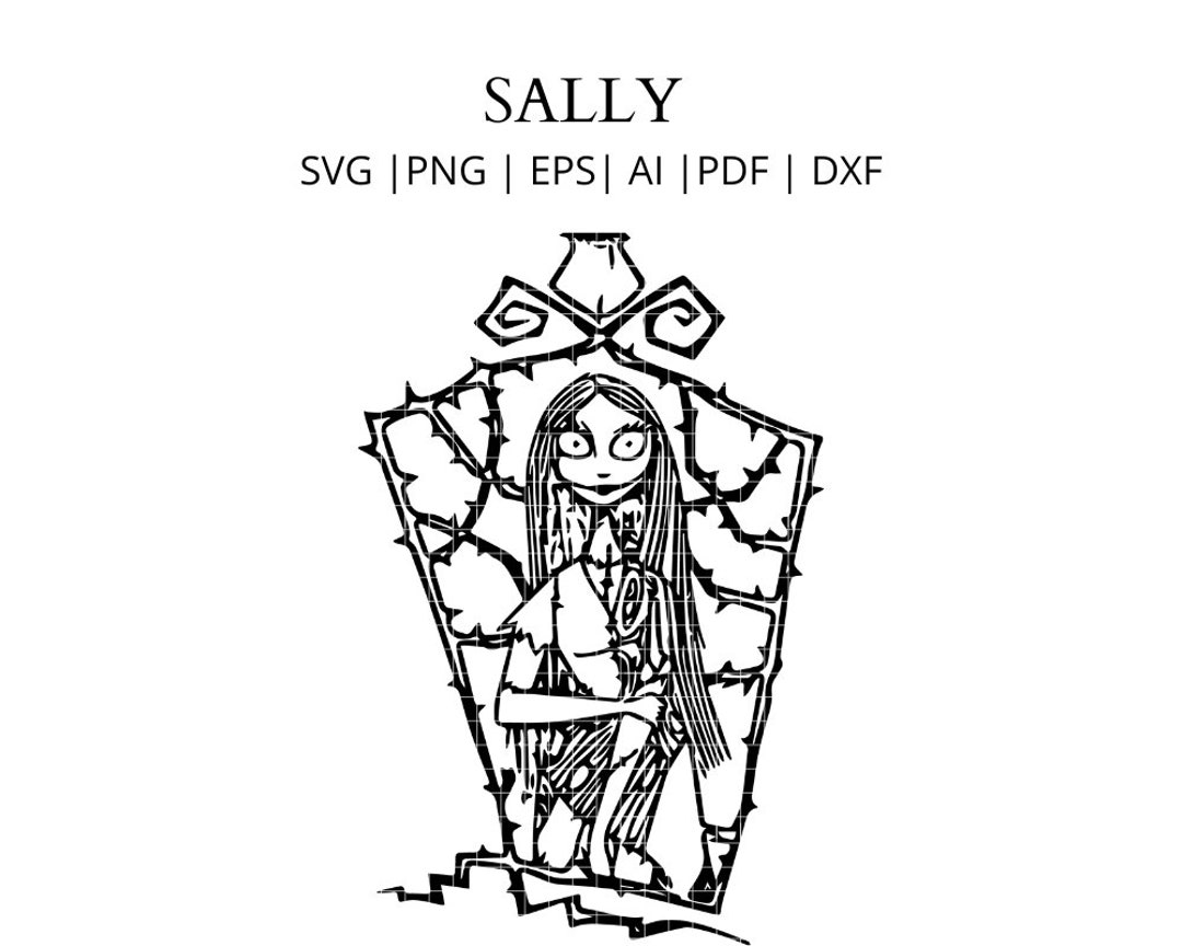 Sally Nightmare Before Christmas Halloween Svg, Dxf, Png, Eps, Ai, Pdf ...