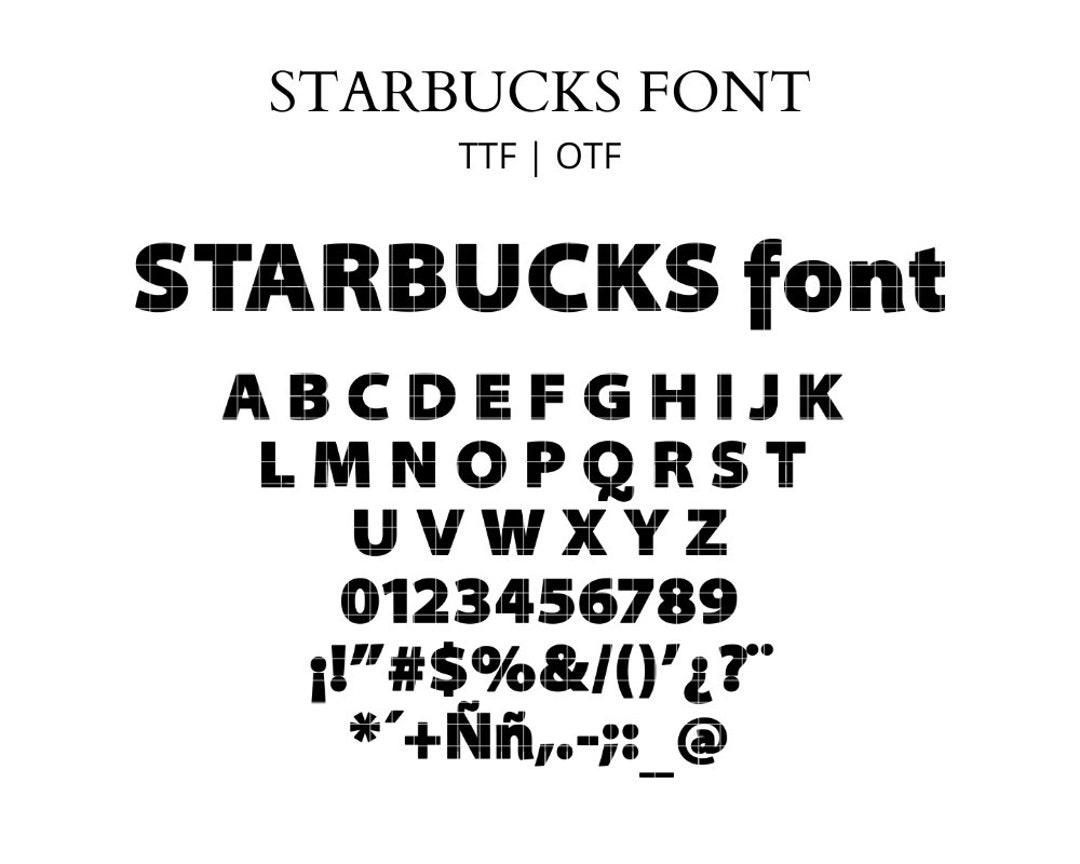Starbucks Font Install Font Starbucks Original Font Font Pack Font ...