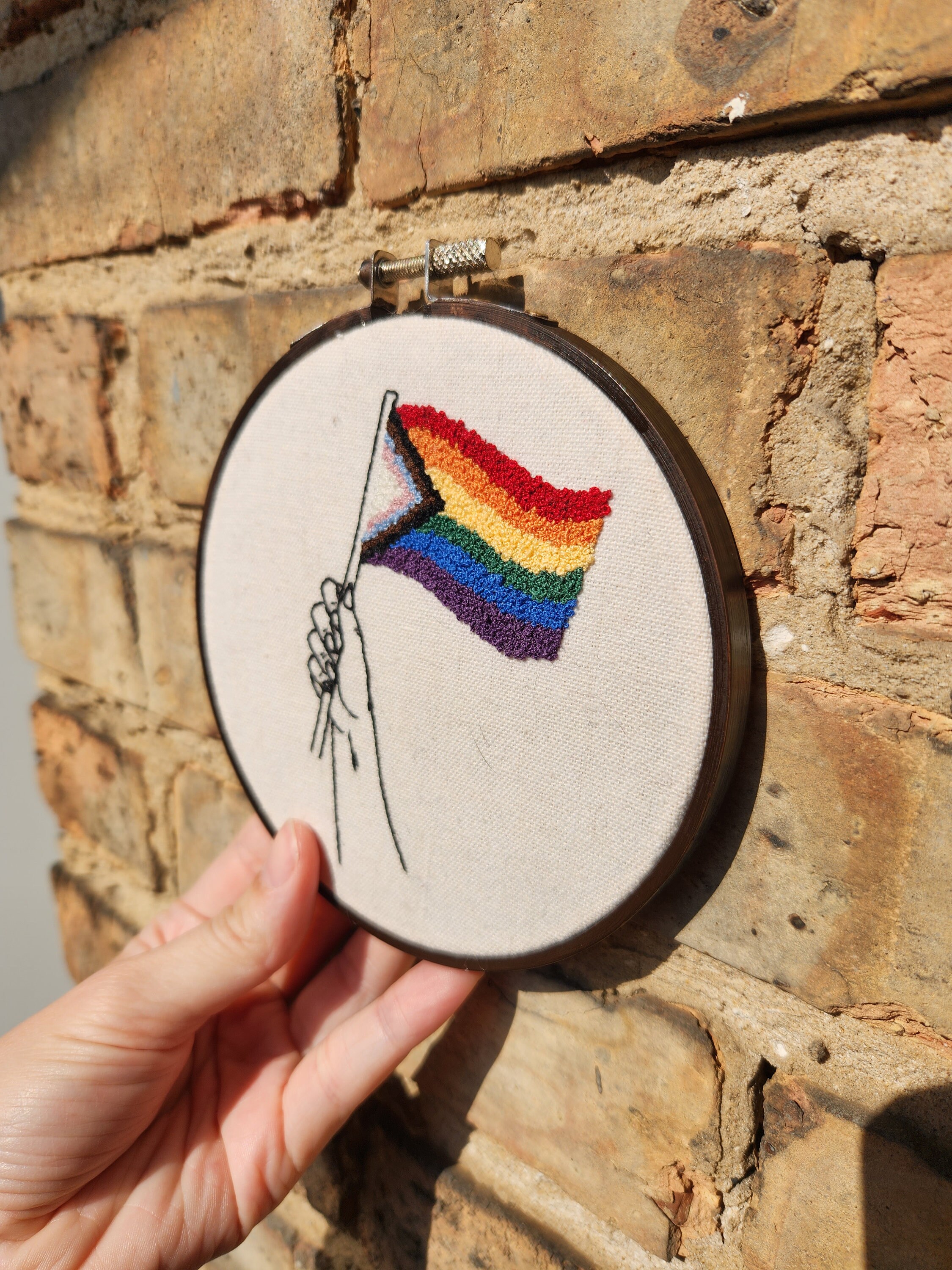 Embroidered Custom Pride Flag - Etsy