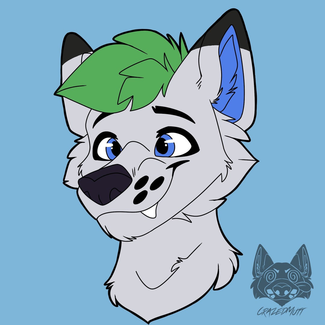 Furry Flat Headshot - Etsy