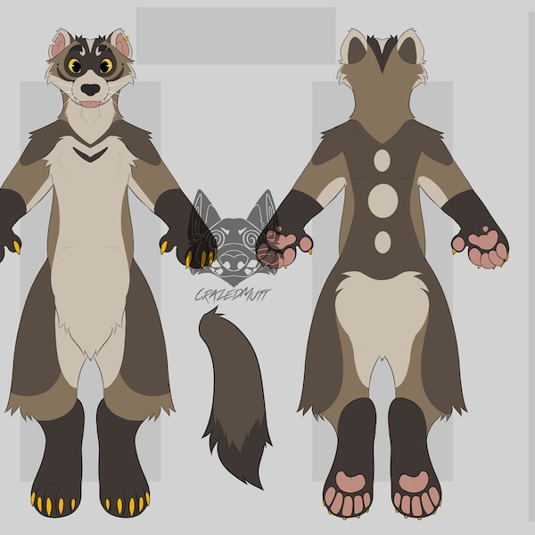 Fursona ferret adopt - Etsy.de