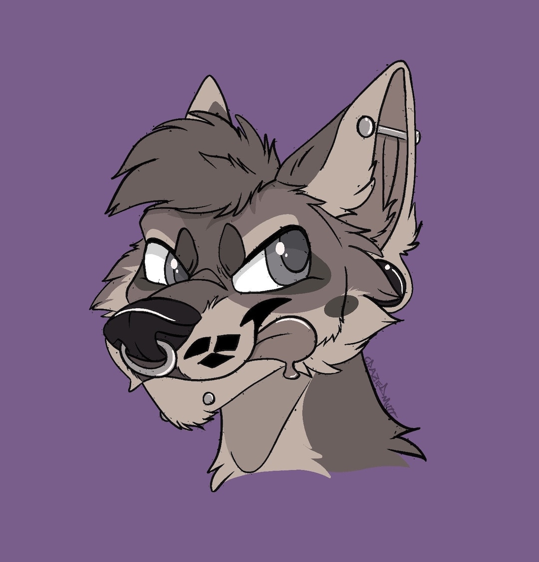 Furry Flat Headshot - Etsy