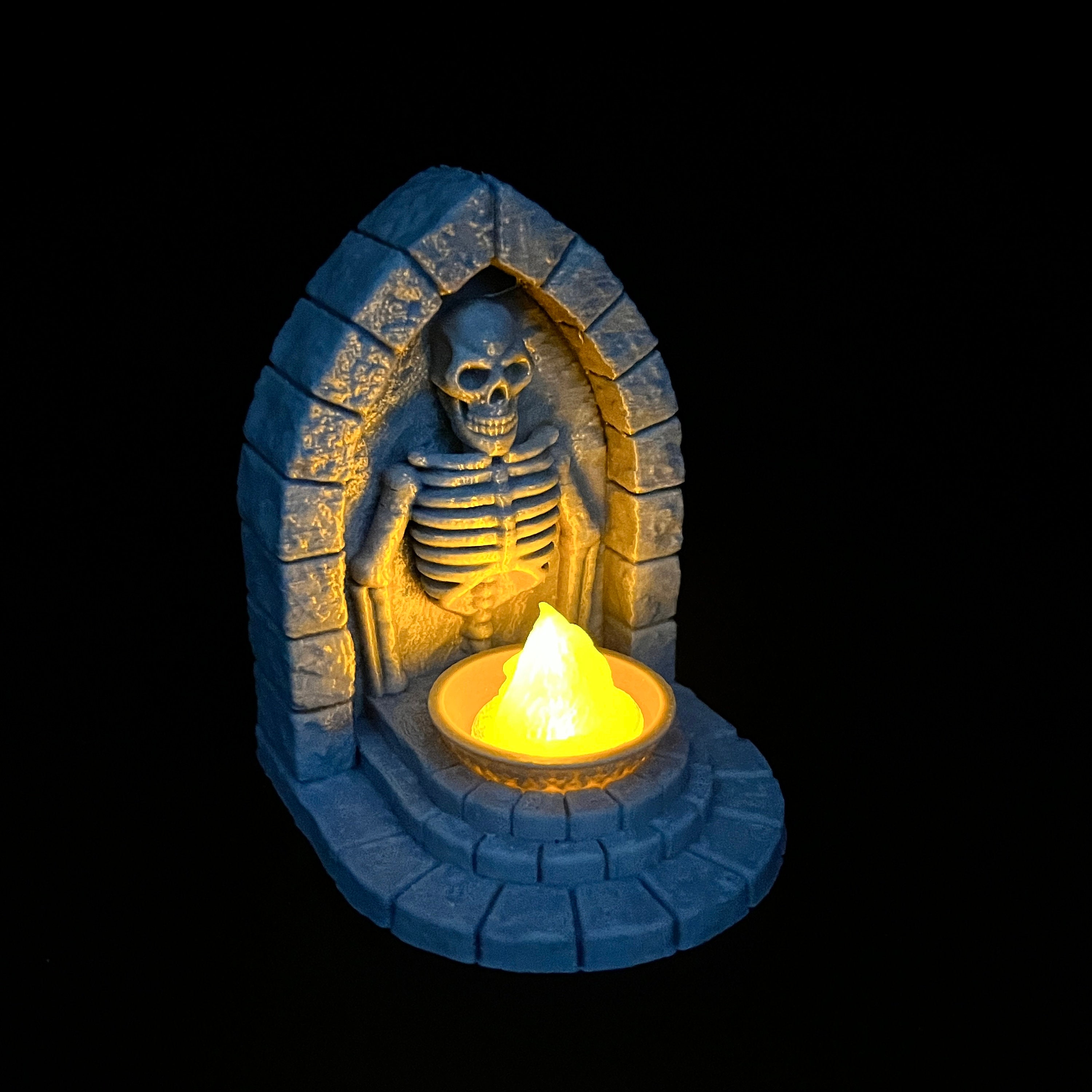 3D Printed Fat Dragon Games Skeleton LED Statue (unpainted) - Etsy