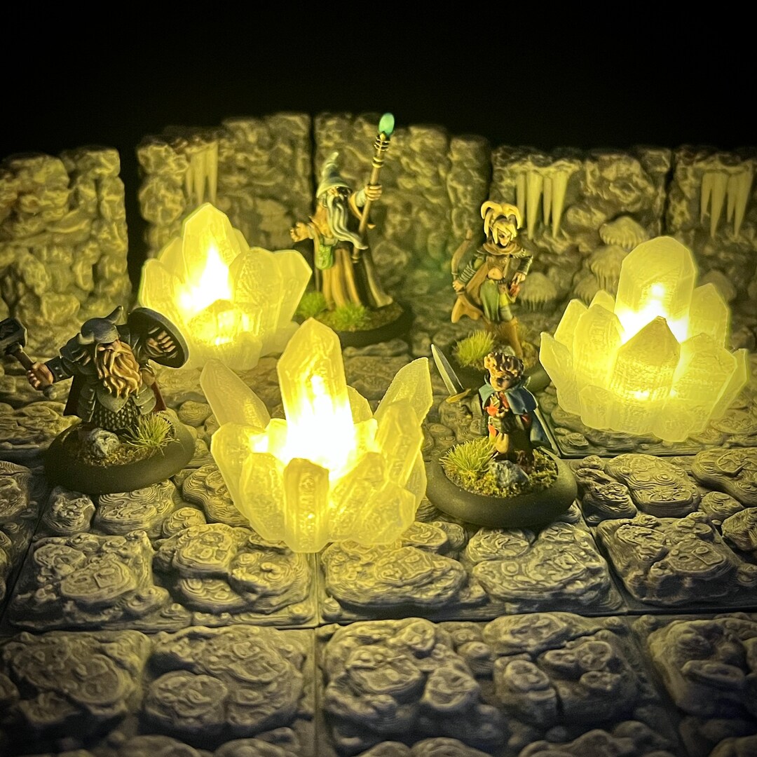 Set of (3) Giant LED Crystals for Your Caverns or Mines. - Etsy