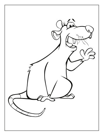 20 Pages of Rat Coloring Pages for Kids (2-6 Y/o) - Etsy