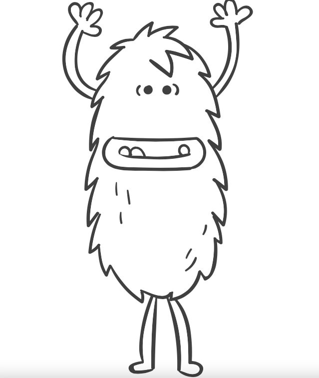 50 Pages of Friendly Monsters Coloring Pages for Children 2-6 - Etsy