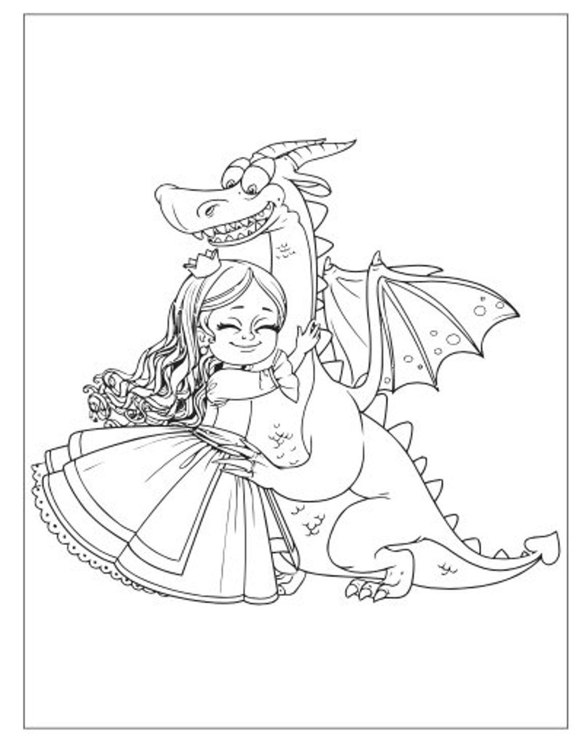 20 Pages of Beautiful Princess Coloring Pages for Kids (5-10 Y/o ...