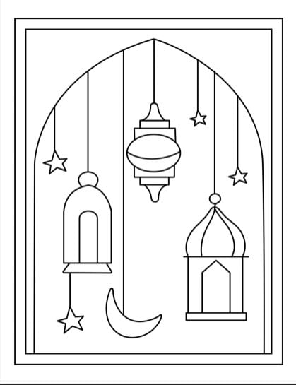30 Pages of Ramadan Themed Coloring Activities for Kids 3-7 - Etsy