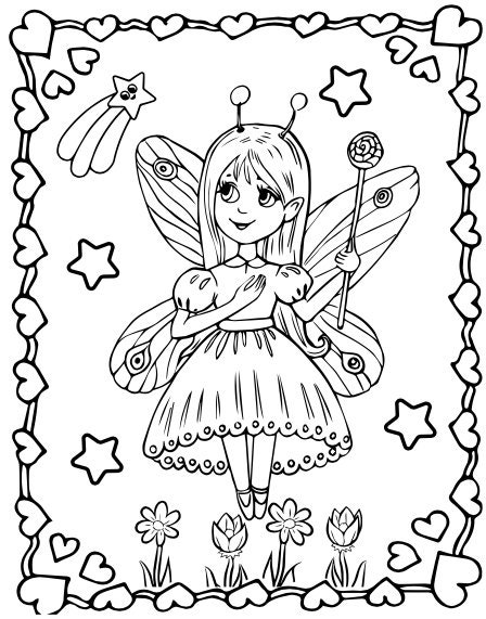 20 Pages of Cute Fairy Coloring Activities for Kids (5-10 Y/o) - Etsy