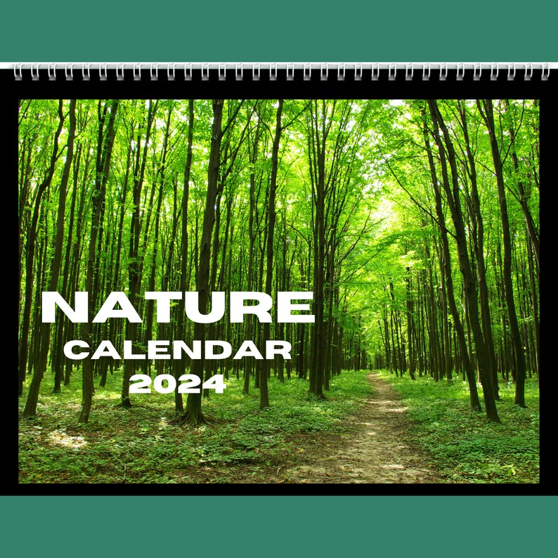 Nature Calendar 2024 Gift Idea for Nature Lovers Nature Wall Calendar ...
