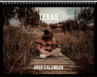 Texas Wall Calendar - Etsy