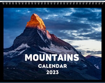 Mountain Calendar 2023 Skiing - Etsy