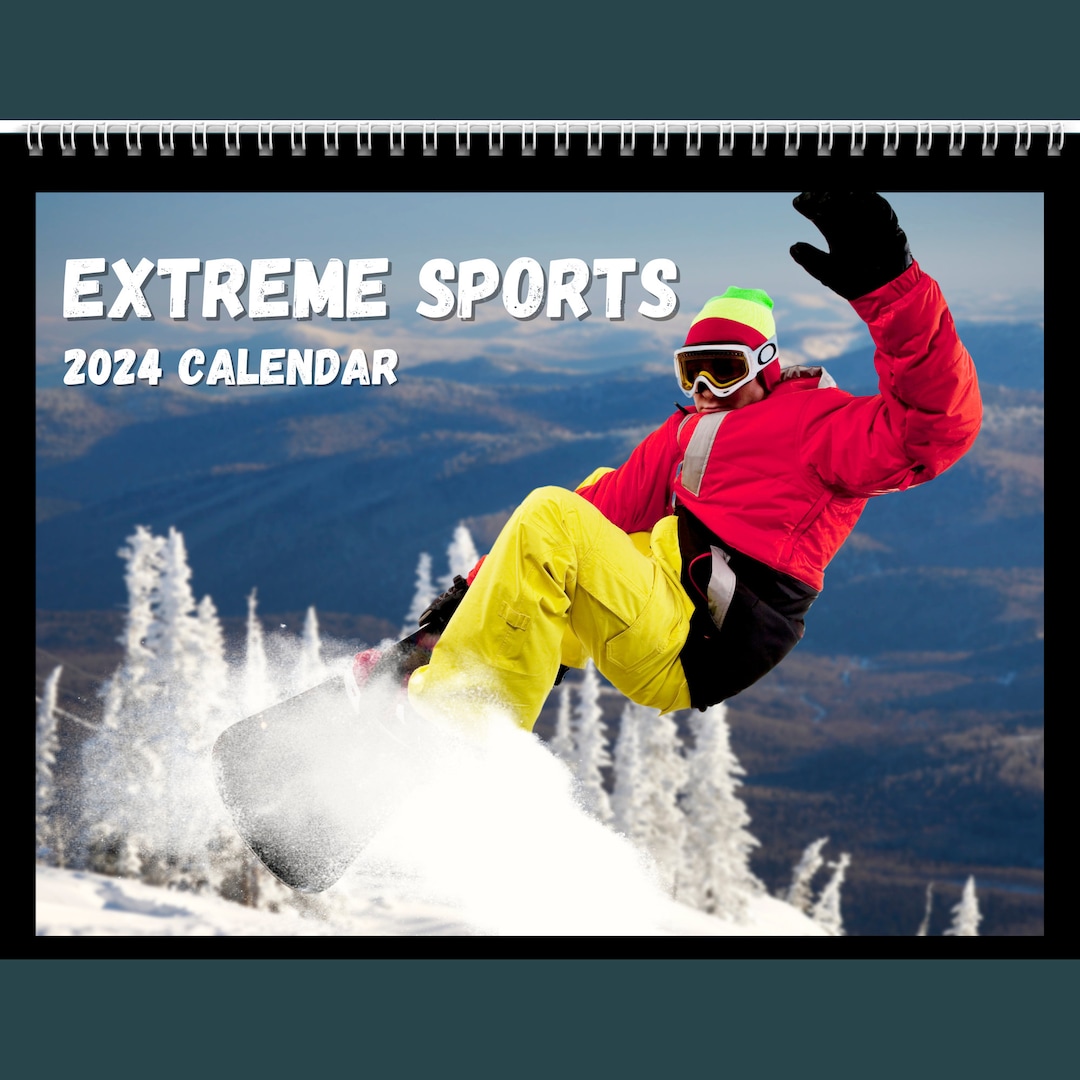 Extreme Sports Calendar 2024 Gift Idea for Extreme Sports - Etsy