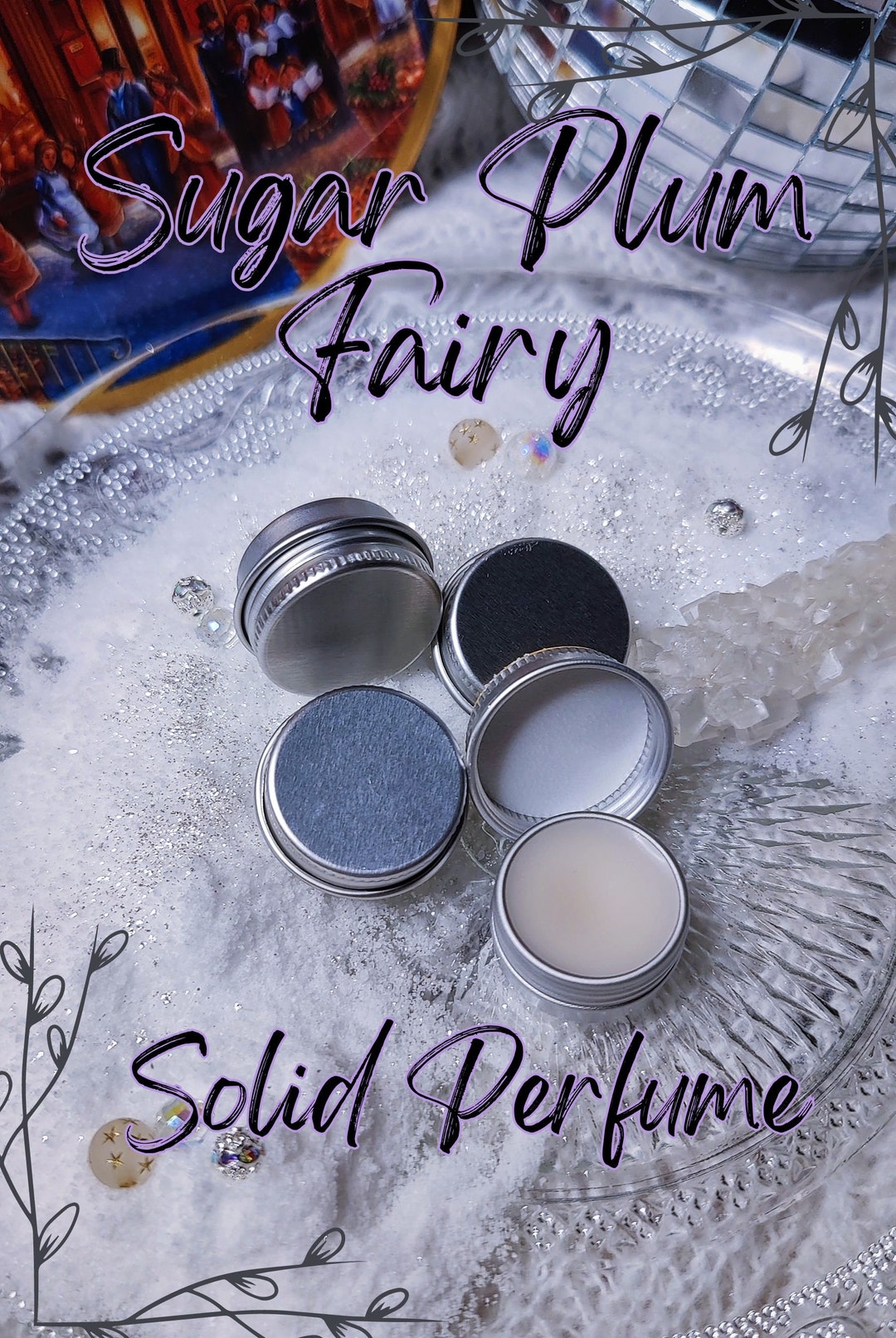 Solid Perfume sugar Plum Fairy sugared Jasmine, Black Grapes, Palo ...