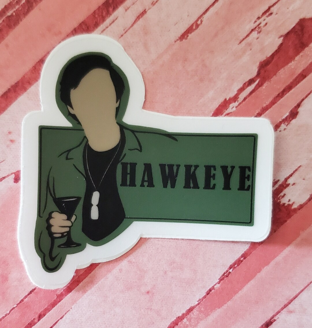 Small Hawkeye Vinyl Sticker MASH Laptop, Notebook, Sketchbook, Journal ...
