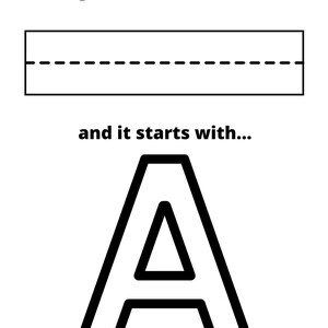 First Week of School Activity- Beginning Letter of Name - Etsy