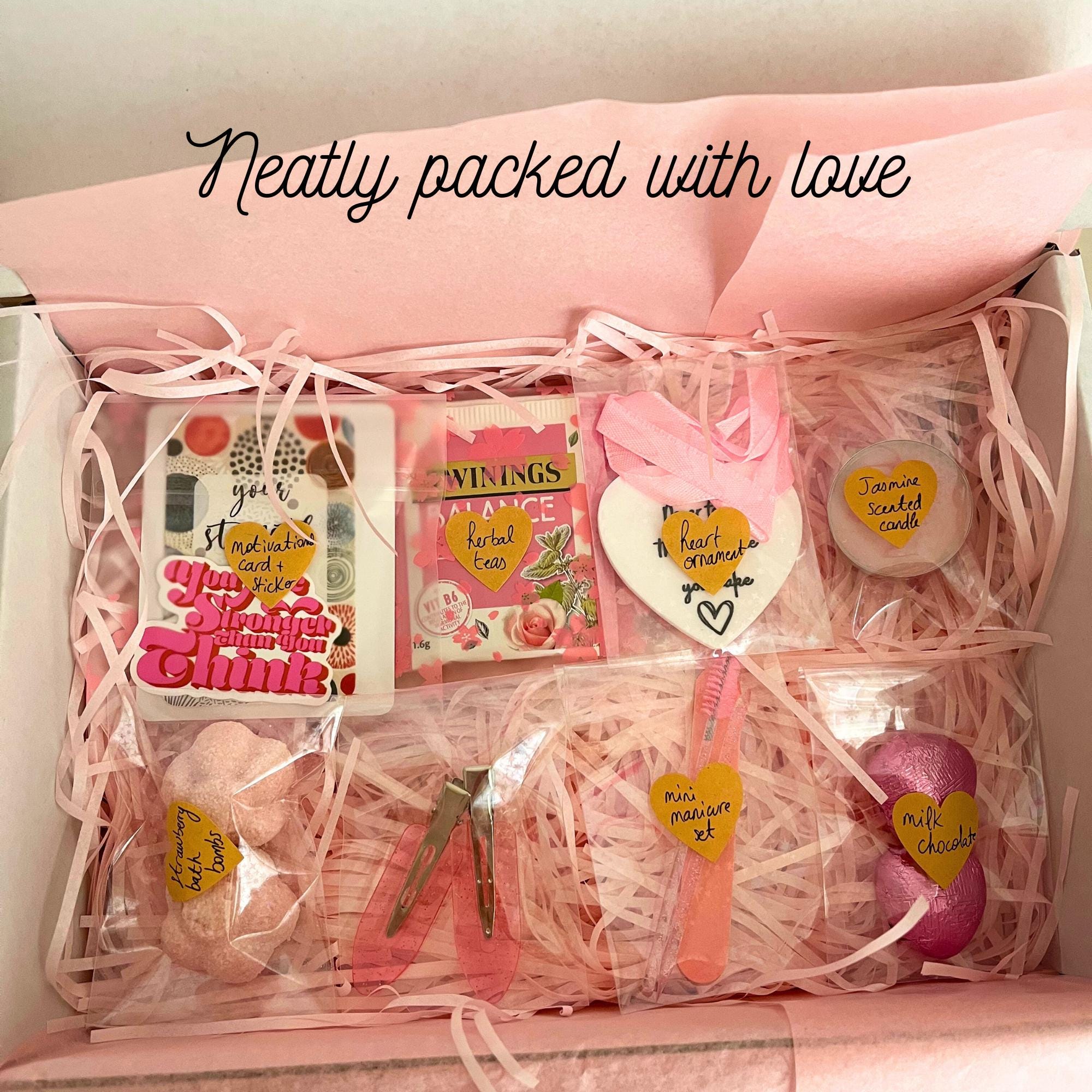 Personalized Pink Pamper Gift Box: Self-care Spa Set - Etsy